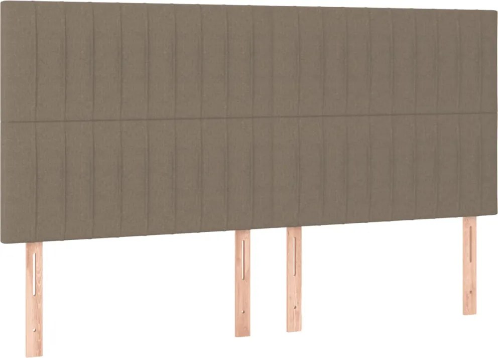 Box spring postel s matrací taupe 160x200 cm textil 3132165
