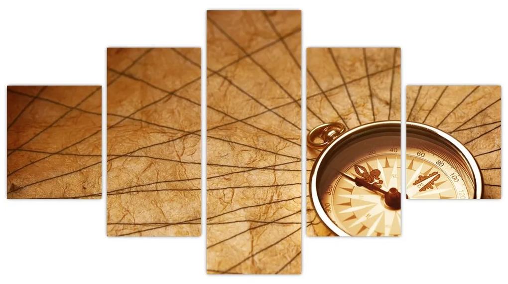 Obraz - Kompas (125x70 cm)