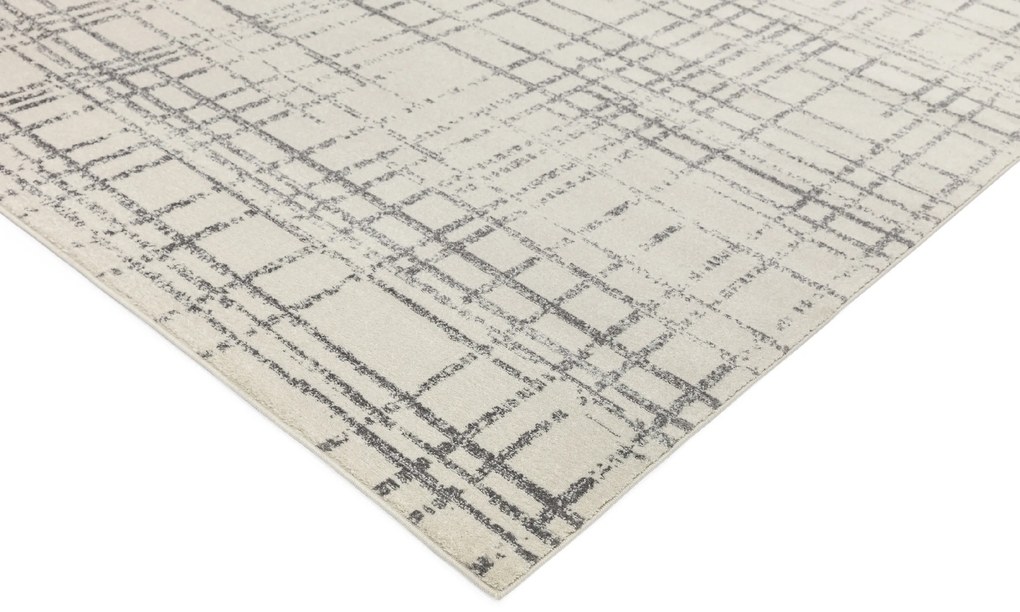 Tribeca Design Kusový koberec Dinamo Grid Grey Rozměry: 200x290 cm