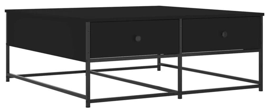 Konferenční stolek černý 100 x 99 x 40 cm kompozitní dřevo - Default Title