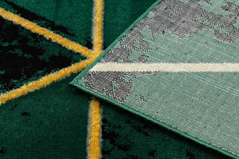Dywany Łuszczów, Kusový koberec Emerald 1020 green and gold, 160x220, zelená, kancelář