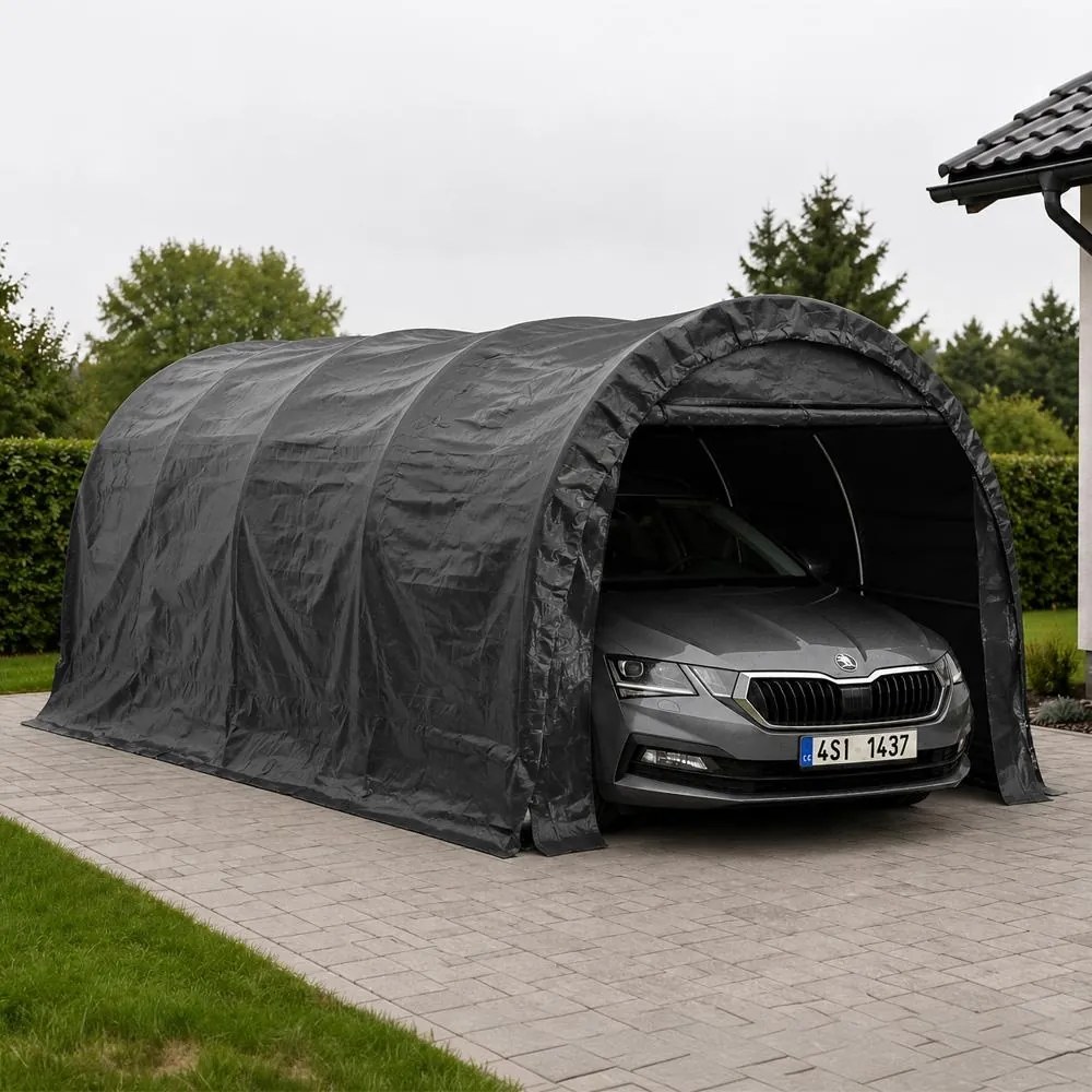 Přístřešek na automobil Avenberg SHIELD 3 x 6 m  černá