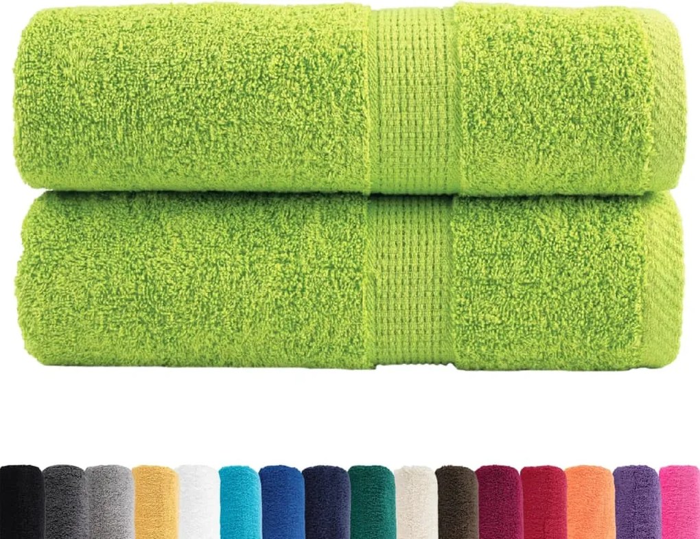 Premium ručníky SOLUND 2ks jablkově zelené 30x50cm 600g/m² 137494