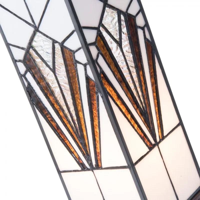 Stolní Tiffany lampa Boucliers – 12x12x35 cm