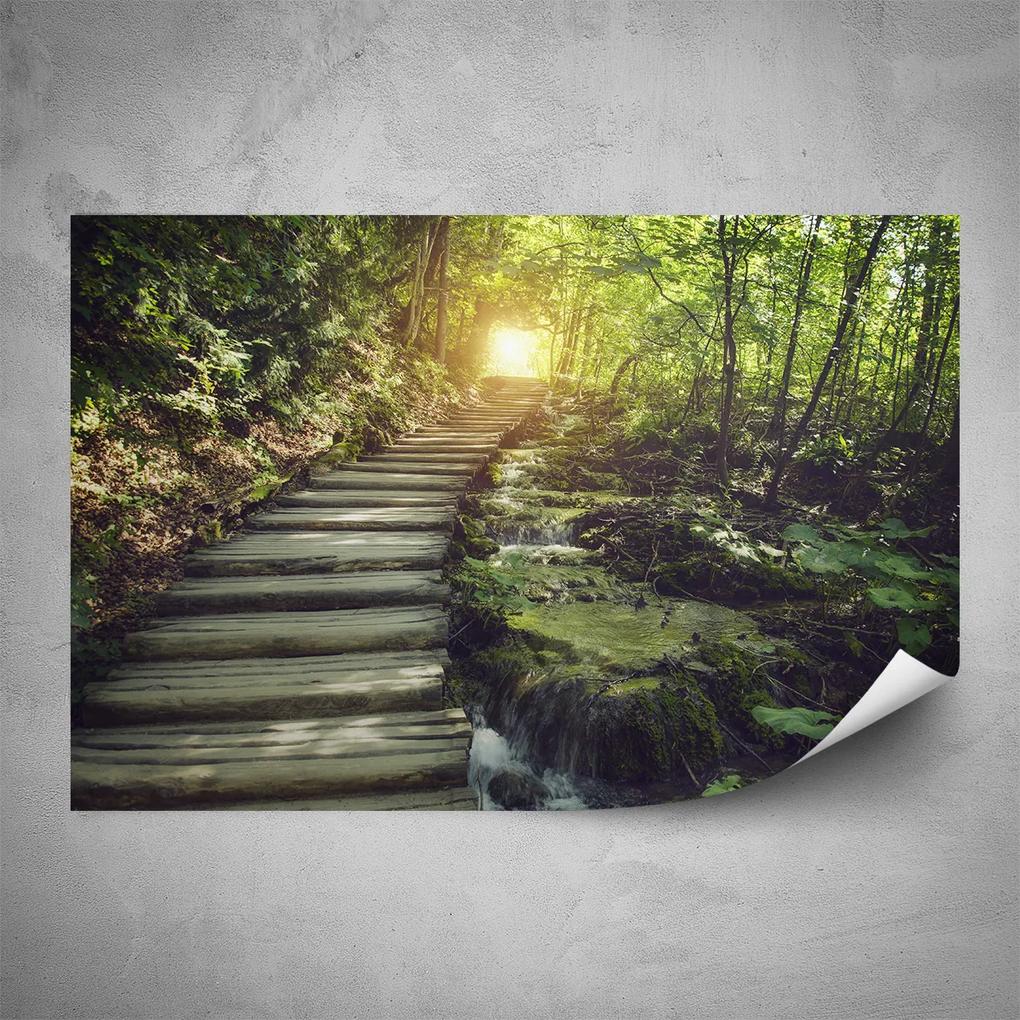 Plakát - Přírodní schody (60x40 cm) - PopyDesign