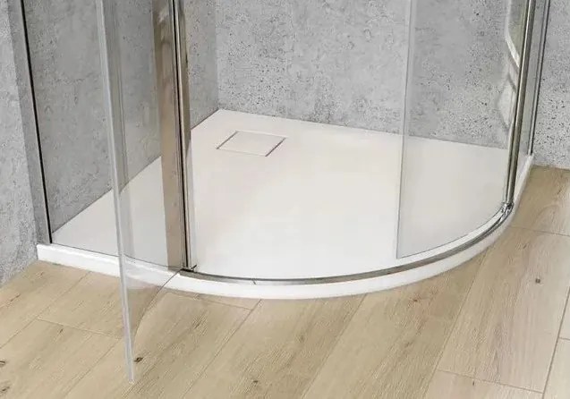 Cersanit Moduo, čtvrtkruhový sprchový kout 80x80x195cm, 6mm čiré sklo, chromový profil, S162-018