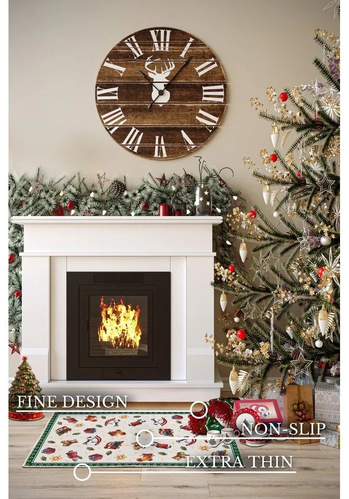 Zelený koberec s vánočním motivem 50x80 cm Green Christmas – Villeroy&amp;Boch