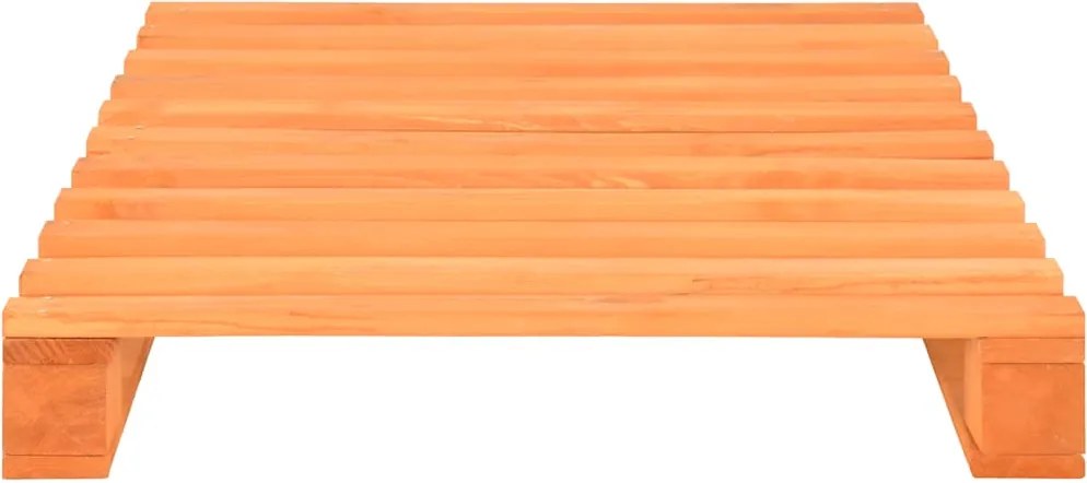 Rám postele z palet hnědý masivní borovice 100 x 200 cm 285263