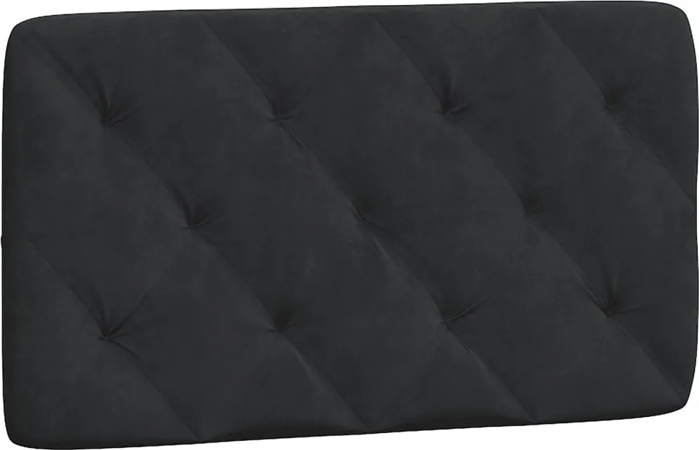Postel s matrací černá 80 x 200 cm samet 3208624