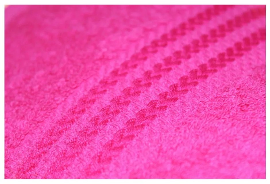 Sada 4 růžových osušek Foutastic Rose, 70 x 140 cm