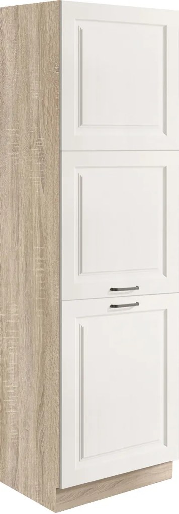 Dolní vysoká skřínka pro vestavnou lednici kuchyně Smart 21D-60 Zvolte korpus: Dub artisan
