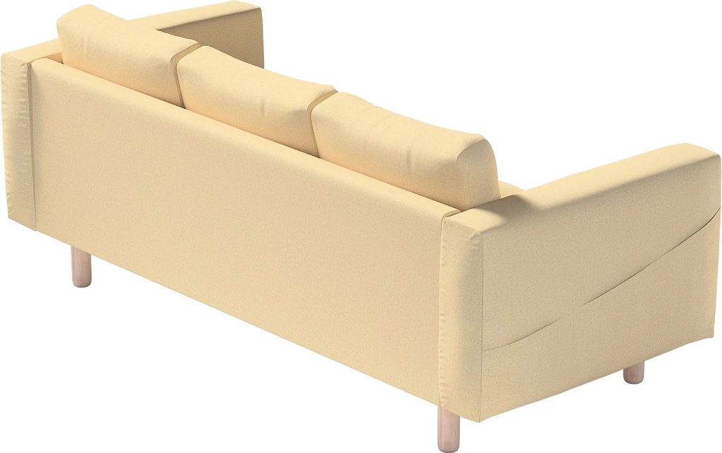Potah na pohovku IKEA Norsborg 3-místná barva béžová látka lesklé, pletený vzor