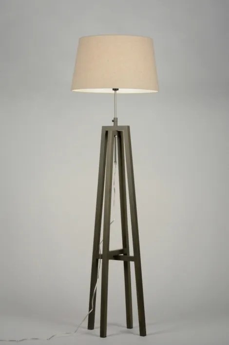 Stojací lampa Paola Taupe and Olive