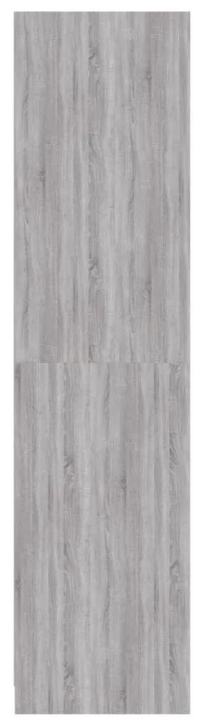 Šatní skříň šedá sonoma 100 x 50 x 200 cm kompozitní dřevo - Default Title