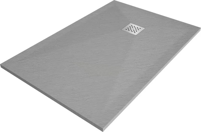 Mexen Stone+ obdélníková sprchová vanička 90 x 80 cm, šedý-beton - 44618090