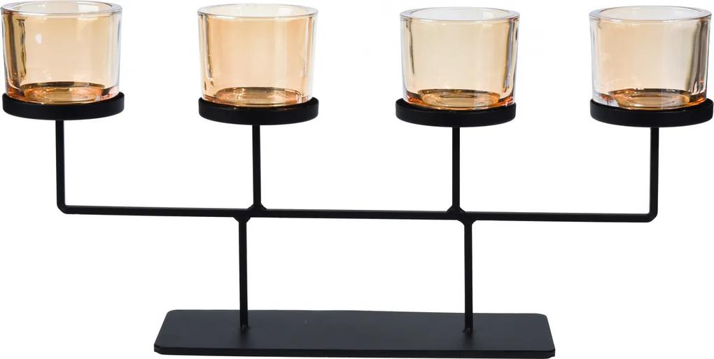 Koopman Svícen na čajové svíčky Valderas, 55 x 26 cm | BIANO