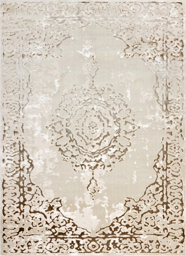 Dywany Łuszczów, Kusový koberec Allure 1961 cream/gold, 160x220, žlutá, kancelář