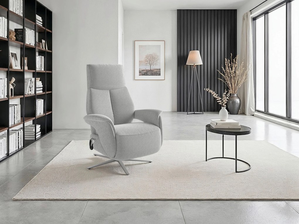 XXXLutz RELAXAČNÍ KŘESLO, textil, barvy stříbra Sit & More - Online Only křesla & taburety - 00014403572D