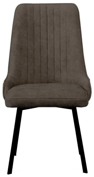 DOLMAR SEDAČKY Jídelní židle - KR-6, různé tkaniny a barvy na výběr Čalounění: tmavě hnědá (Uttario Velvet 2961)