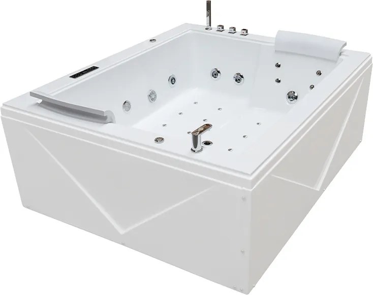 BPS-koupelny Hydromasážní vana DIABLO 666 II 180x150 s ohřevem vody