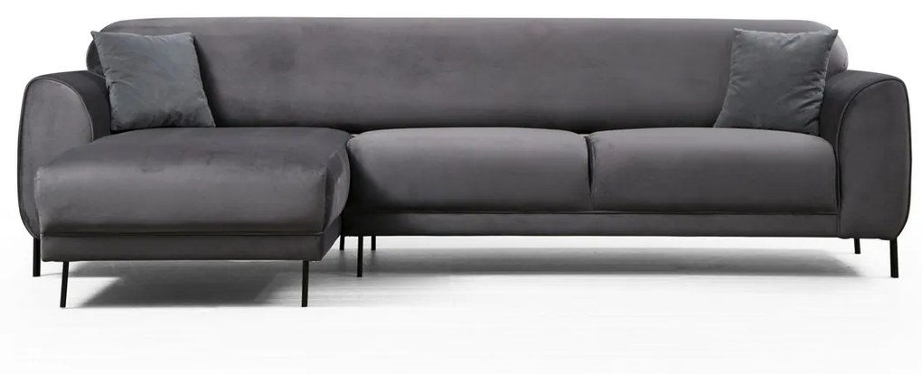 Designová sedačka Haylia 287 cm antracitová - levá