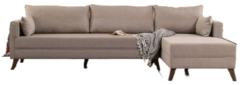 Hanah Home Designová pohovka BELLA krémová pravá 275 cm 825BLC1513