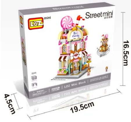 Stavebnice LOZ Mini - Prodejny Varianta: Cukrárna, s krabicí