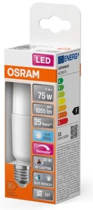 LED žárovka E27 OSRAM 11W (75W) studená bílá (6500K) stmívatelná