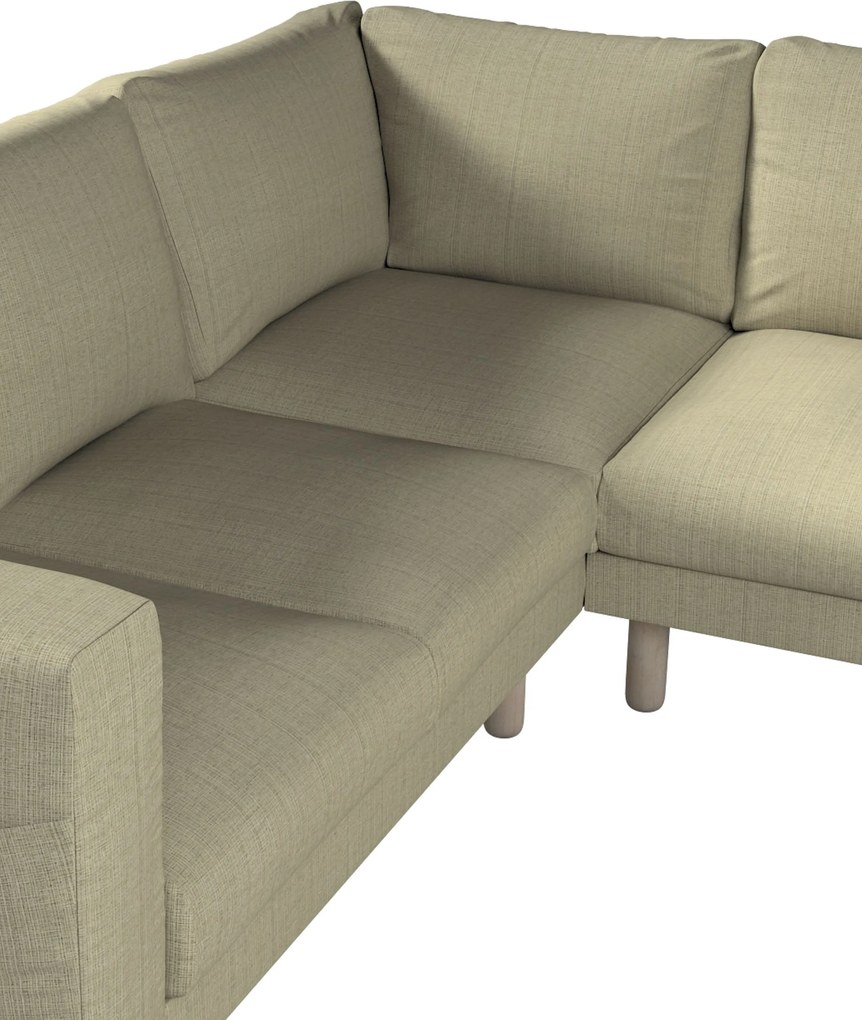 Potah na pohovku IKEA Norsborg rohová 4-místná barva béžová látka pletený vzor