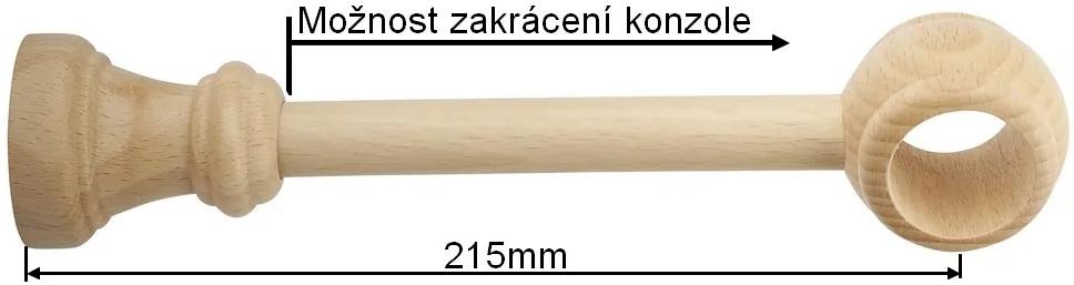 Garnýž 140 cm jednořadá odstín borovice