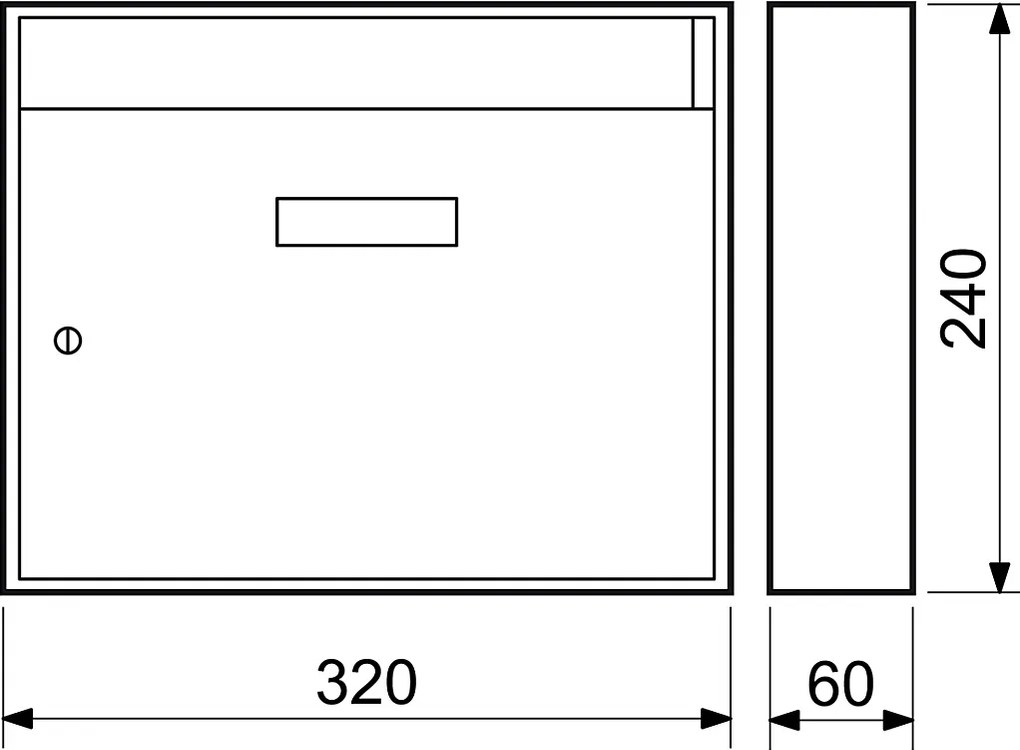 Poštovní schránka RICHTER BK.24.AM (antracit), RICHTER antracit