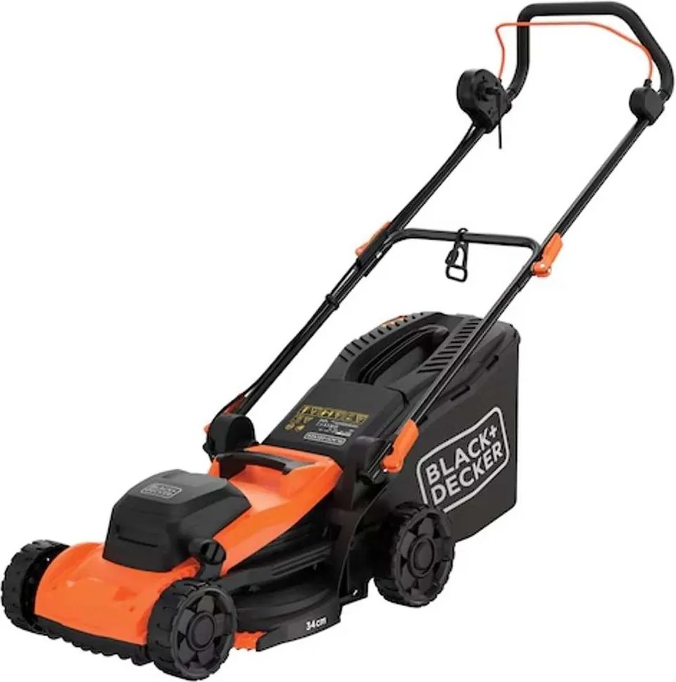 BLACK+DECKER - Elektrická sekačka na trávu 1400 W, záběr 34 cm BEMWP340-QS