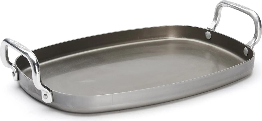 Oválná pánev ke grilování Plancha de Buyer MINERAL B 38x26cm hladká