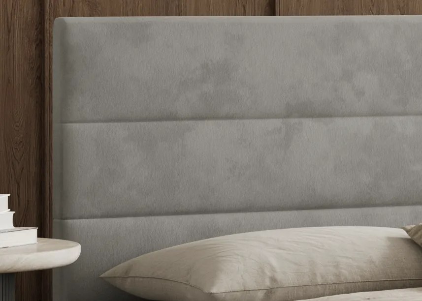 Postel LIVO 140x200 tmavěšedá s úložným prostorem