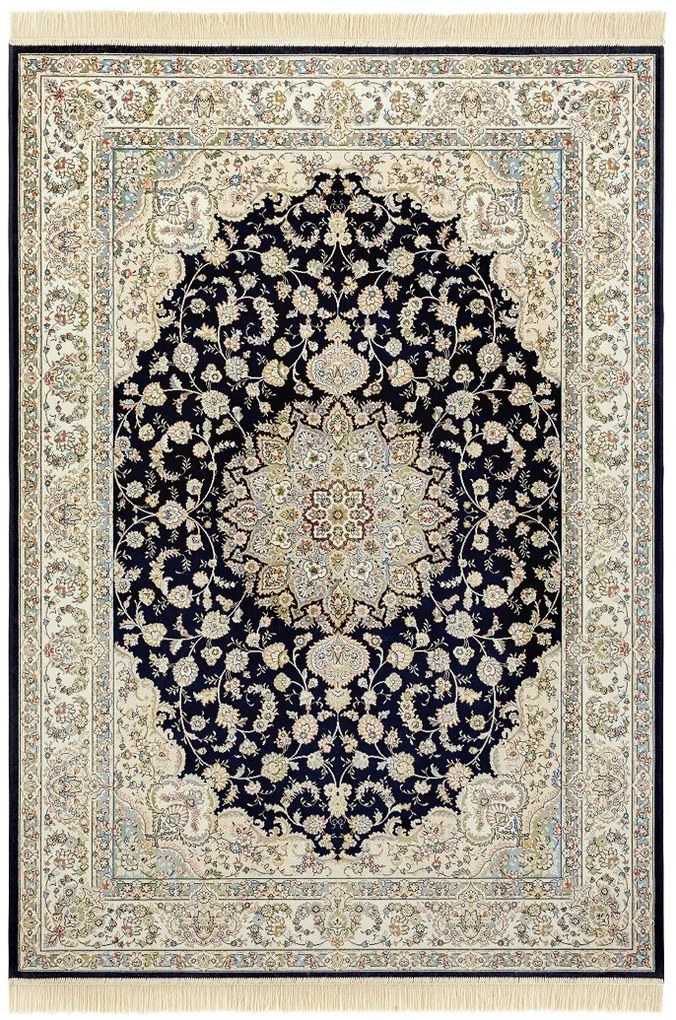 Nouristan - Hanse Home koberce Kusový koberec Naveh 104378 Darkblue/Cream - 160x230 cm