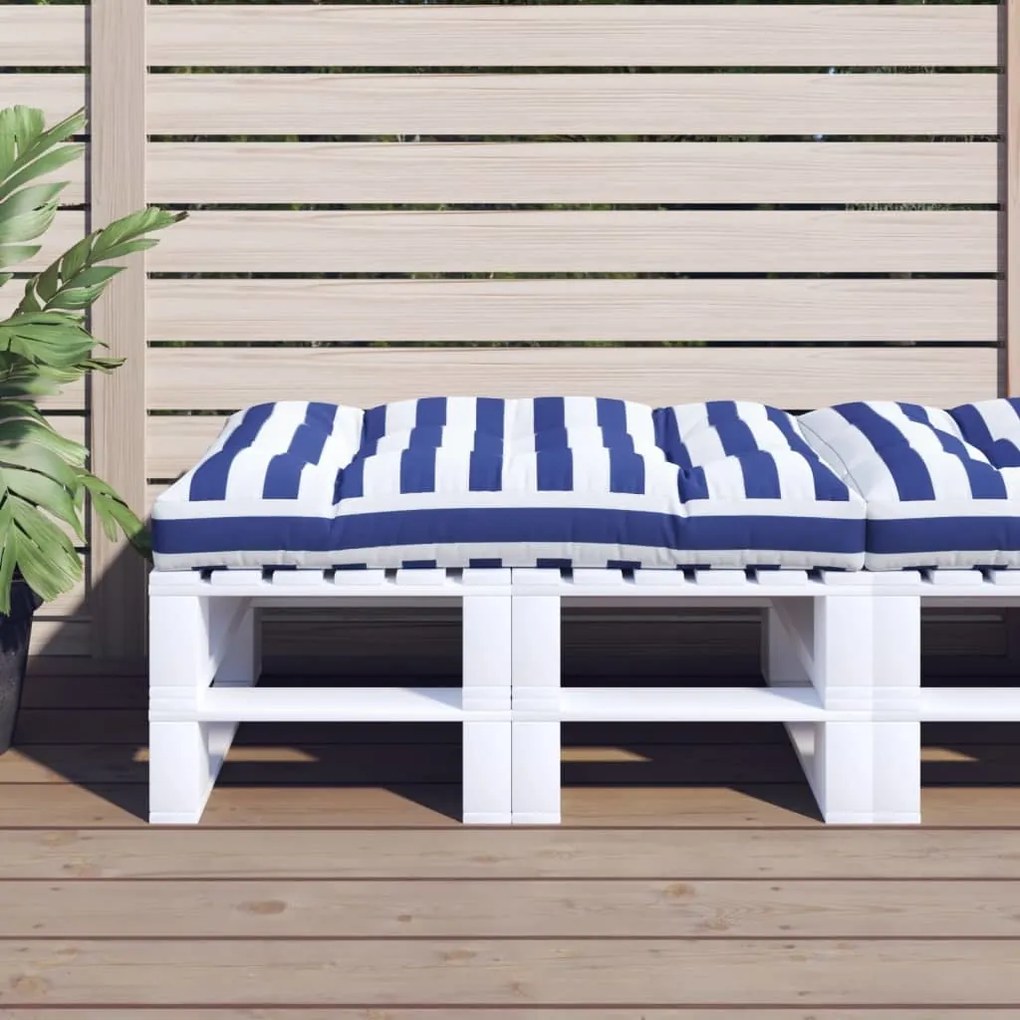 vidaXL Poduška na palety 120 x 80 x 12 cm textil [360521] Barva: Modrá
