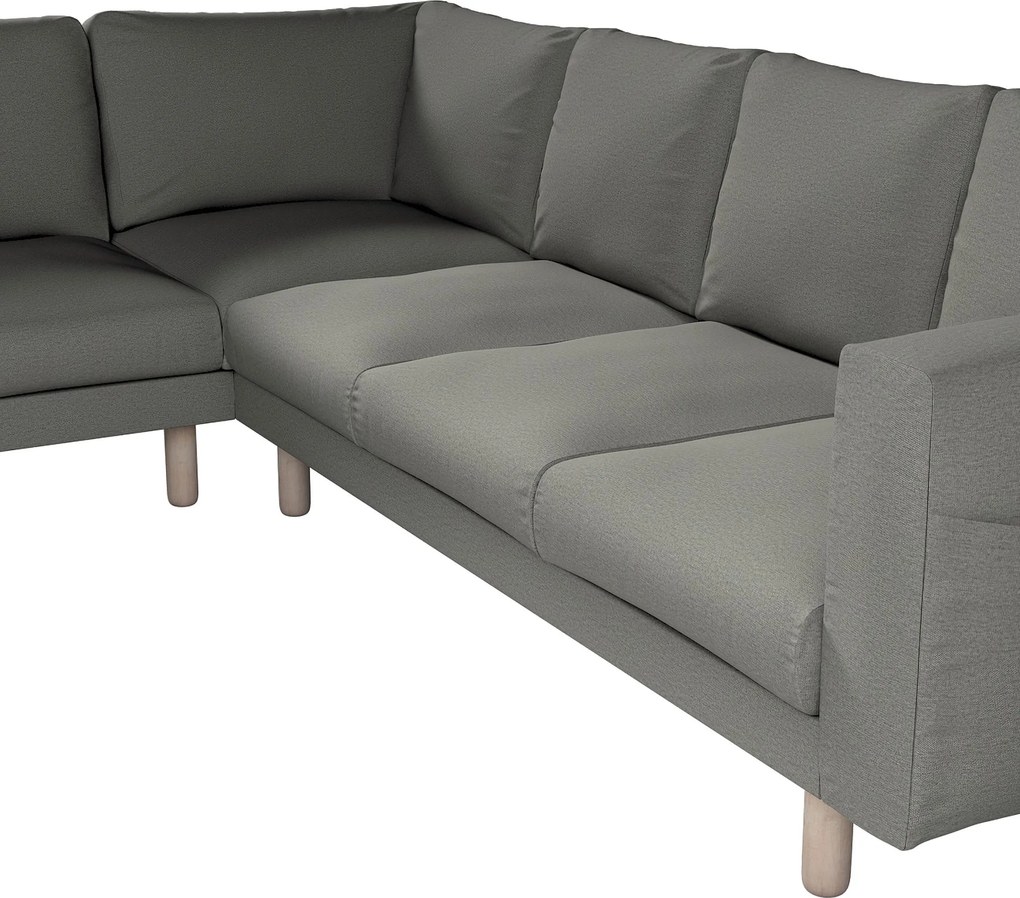 Potah na pohovku IKEA Norsborg rohová 5-místná barva šedá látka pletený vzor