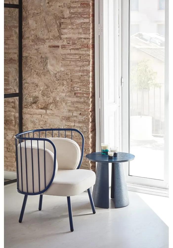 Modrý odkládací stolek Teulat Cep, ø 50 cm