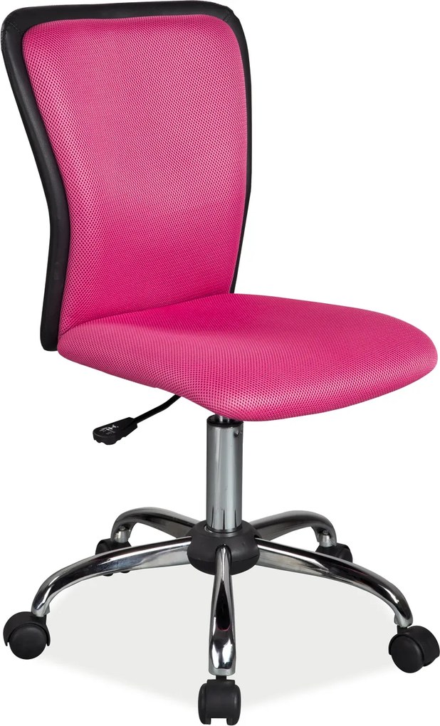 Juniorská židle Q099 provedení: růžová, kombinace: s kancelářským stolem