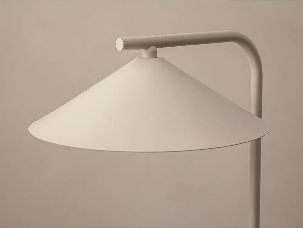 Krémová kovová stolní lampa (výška 42 cm) Nocte – Micadoni