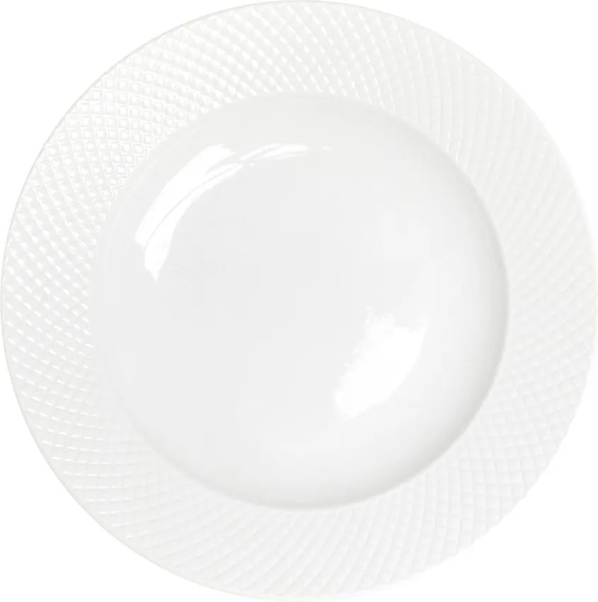 12dílná sada bílých porcelánových talířů Bonami Essentials Imperio