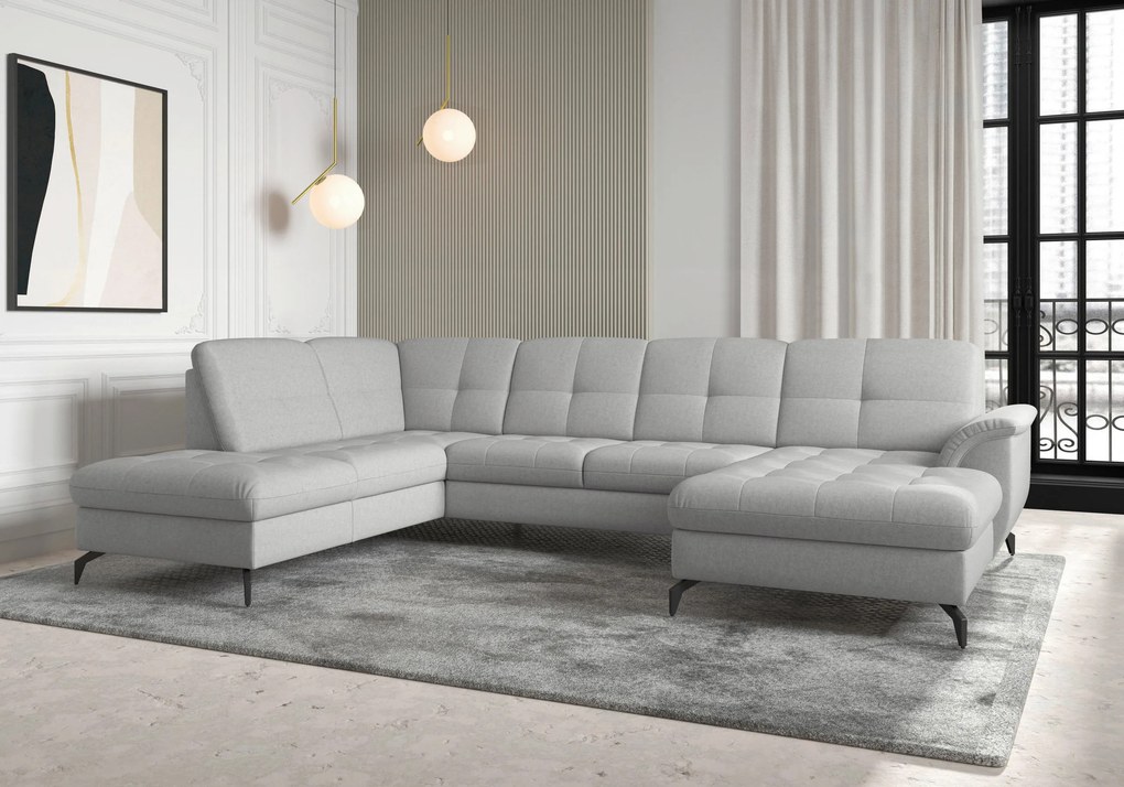 XXXLutz SEDACÍ SOUPRAVA, textil, světle šedá Sit & More - Sedací soupravy - 00014401333D