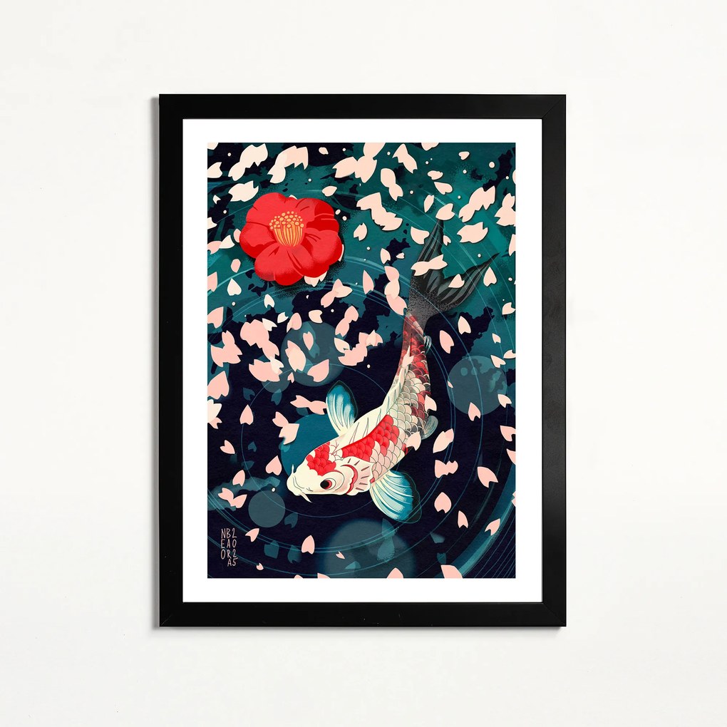 Neobara (Barbora Srp Žižková) | Koi Rám: Černý, Velikost: 60 x 40 cm