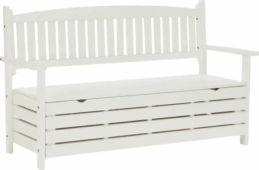 Zahradní lavička, bílá, 150cm, AMULA
