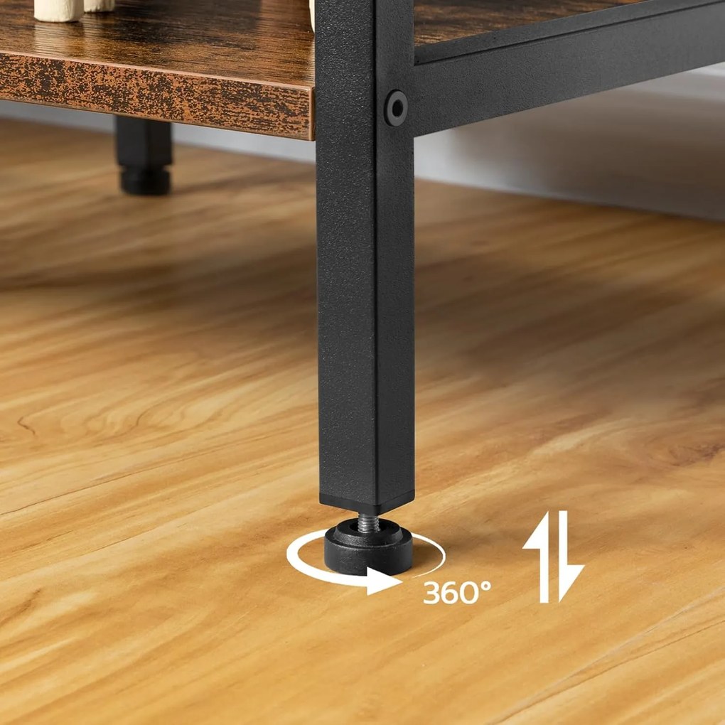TV stolek Vasagle Werry 120 cm černý/hnědý