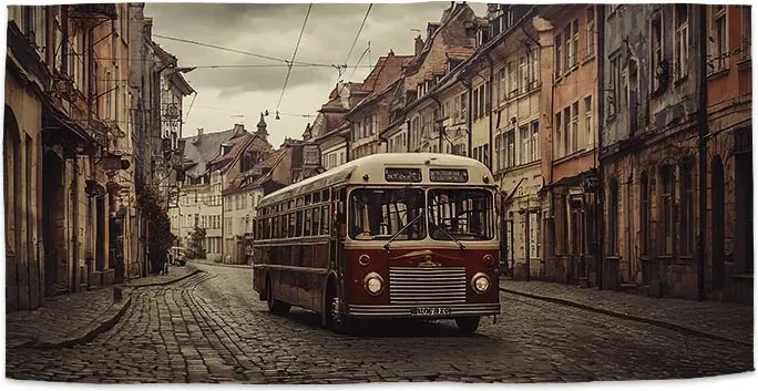 Sablio Ručník Historický autobus - 30x50 cm