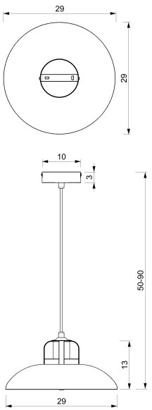 Brilagi - LED Lustr na lanku FLAMENGO 1xE27/60W/230V modrá
