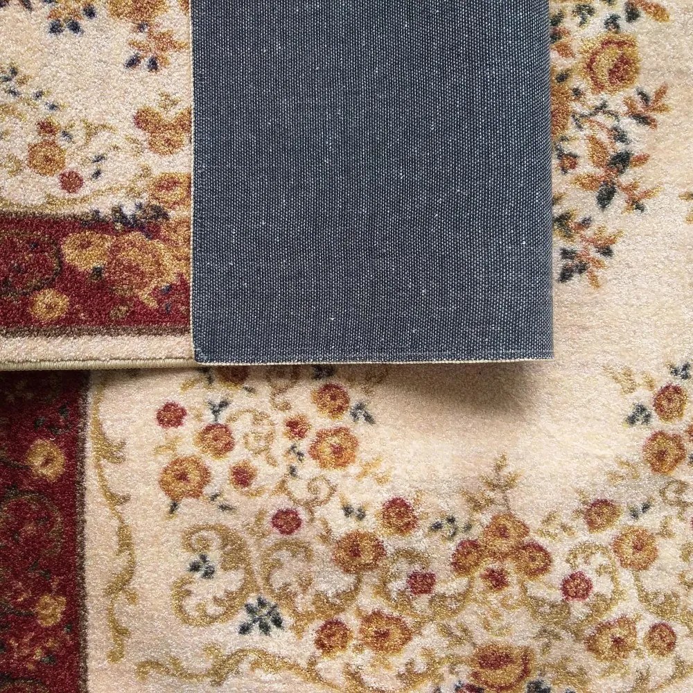 Červený květinový koberec ve vintage stylu do obývacího pokoje Šířka: 200 cm | Délka: 290 cm
