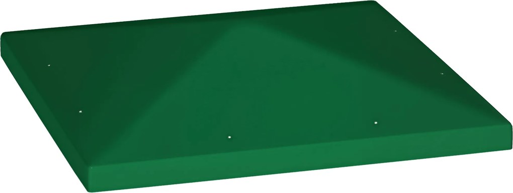 Náhradní střecha Outsunny pro zahradní altán 3x3m, Voděodolný Oxfordský látkový 600D 370g/㎡, UV ochrana 30+ se 8 odvodňovacími otvory, Zelená | Aosom