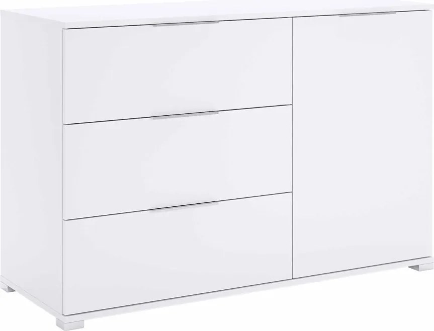 Komoda 1dveřová 3šuplíková Super Mat Bílá Barton